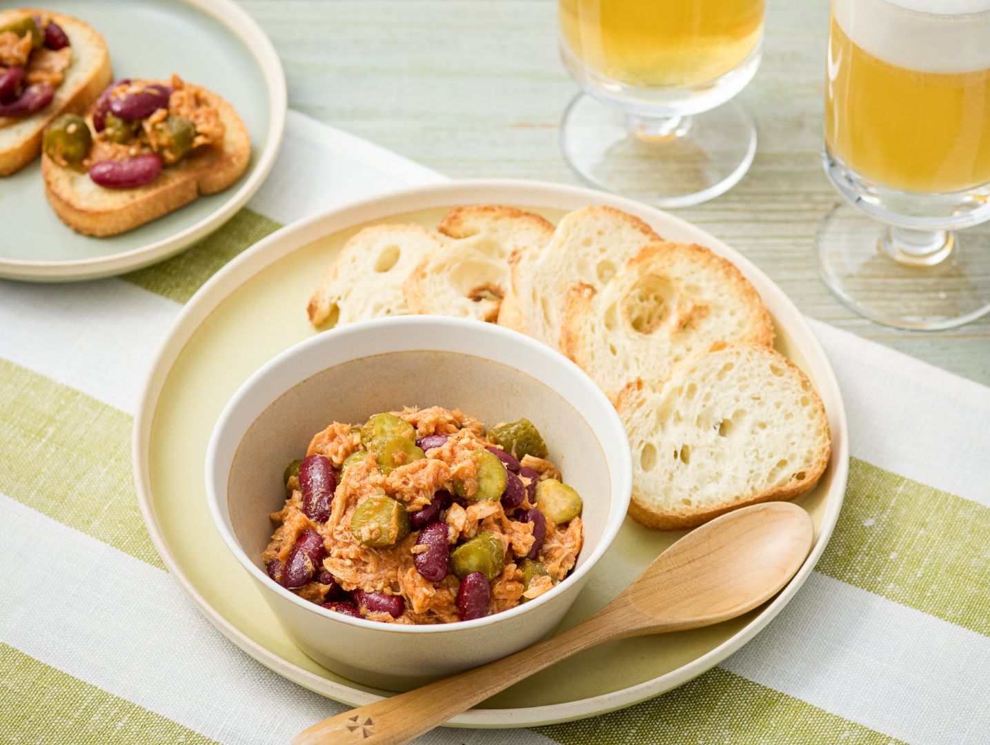 ピクルスがアクセント！ツナ豆ディップ≪おつまみサラダ≫Qummy | Qummy（キユーミー）