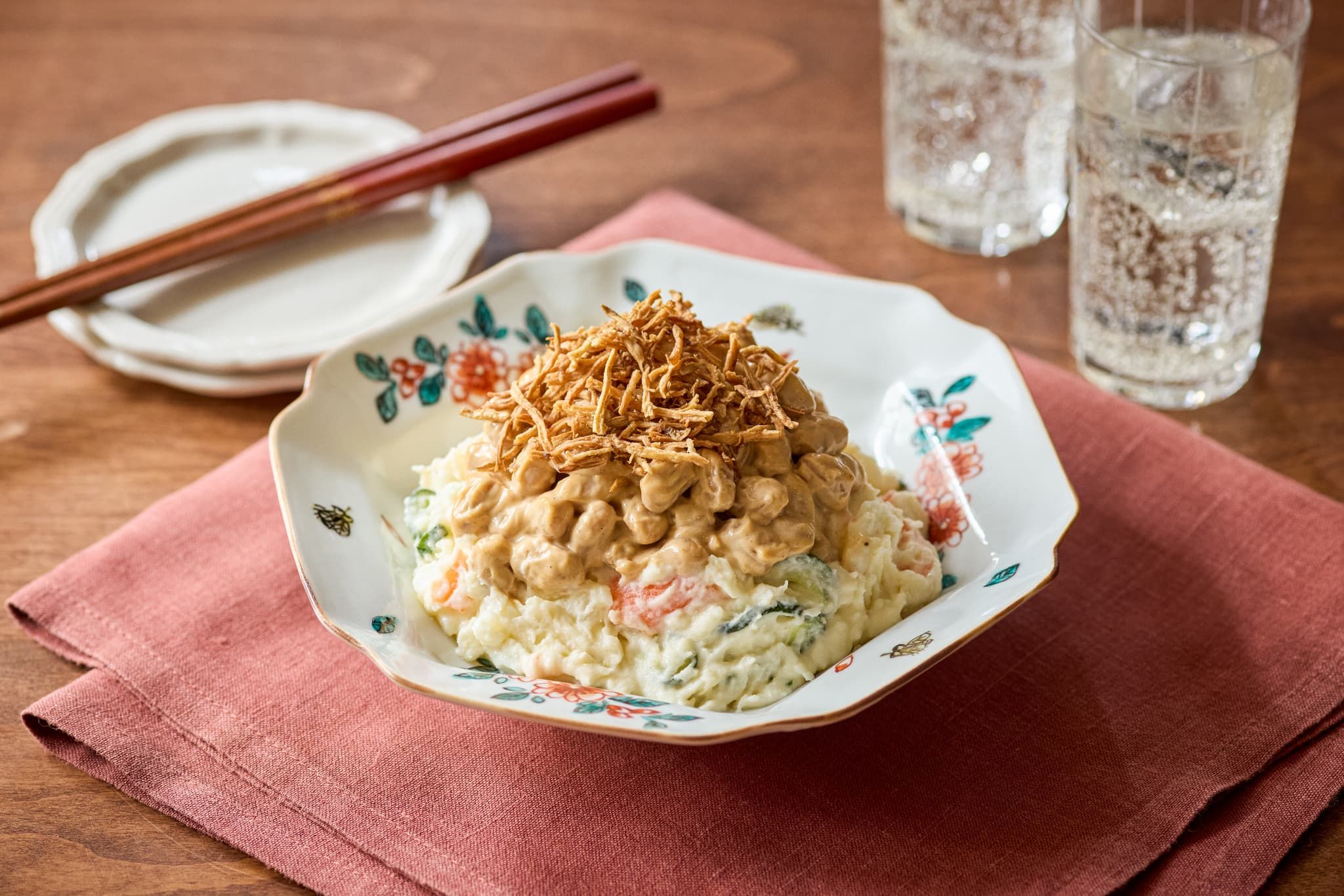 しびれ麻辣大豆のポテサラ≪世界を味わうマヨ≫≪マヨネーズ100周年≫Qummy | Qummy（キユーミー）